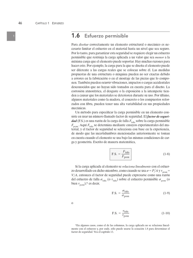 Esfuerzo Permisible | PDF