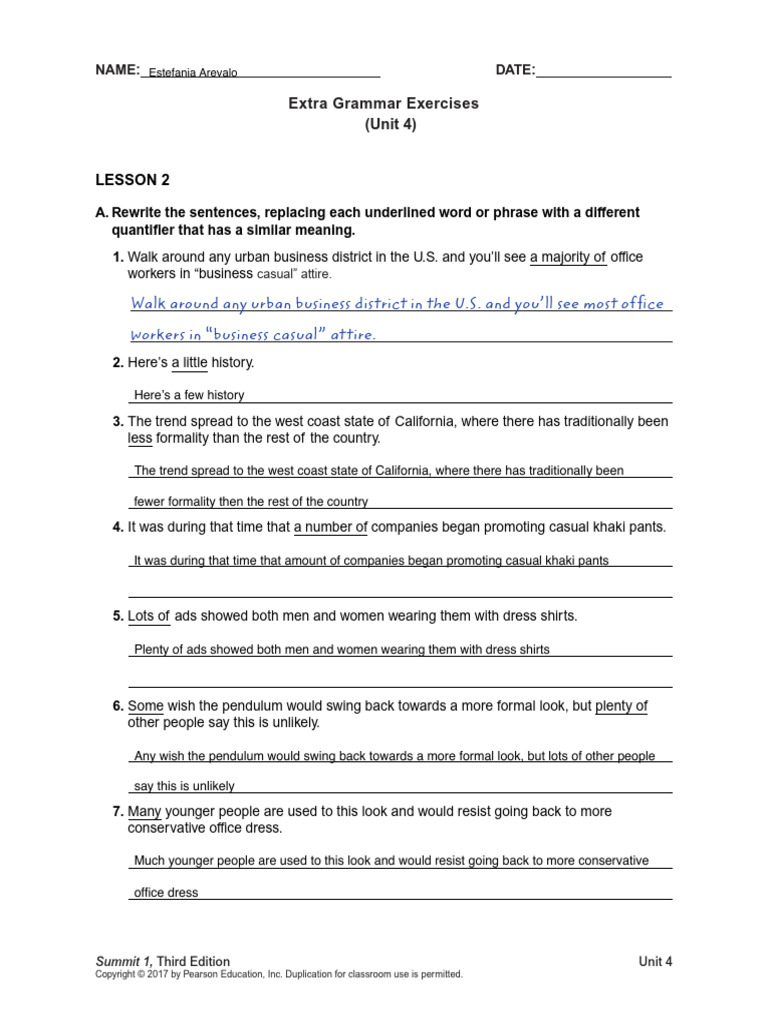 Grammar Practice | PDF