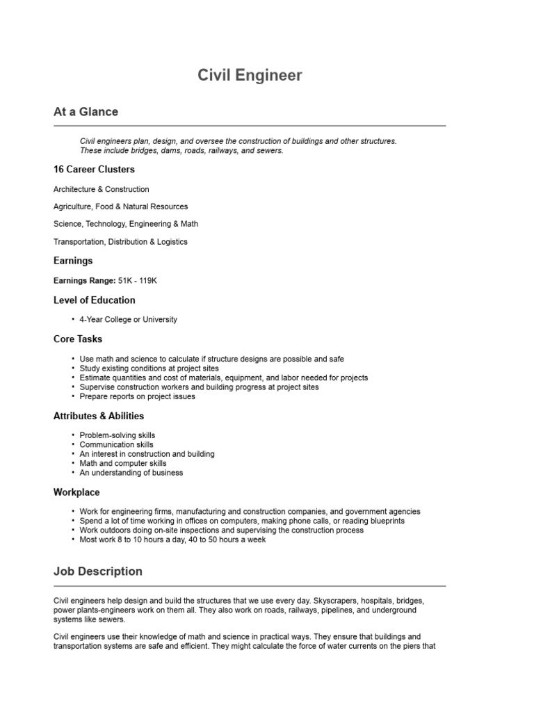 Civil Engineer | PDF