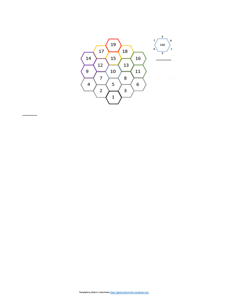 Hex Flower Template by Goblins Henchman | PDF