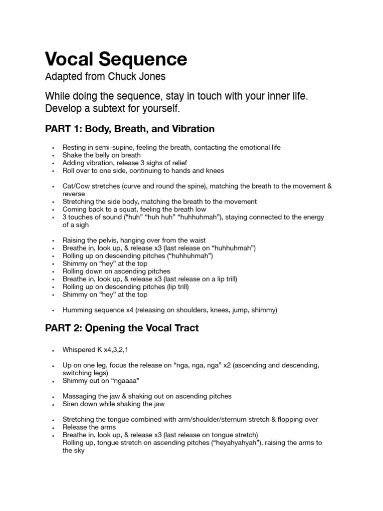 Jones Sequence- Voice | PDF