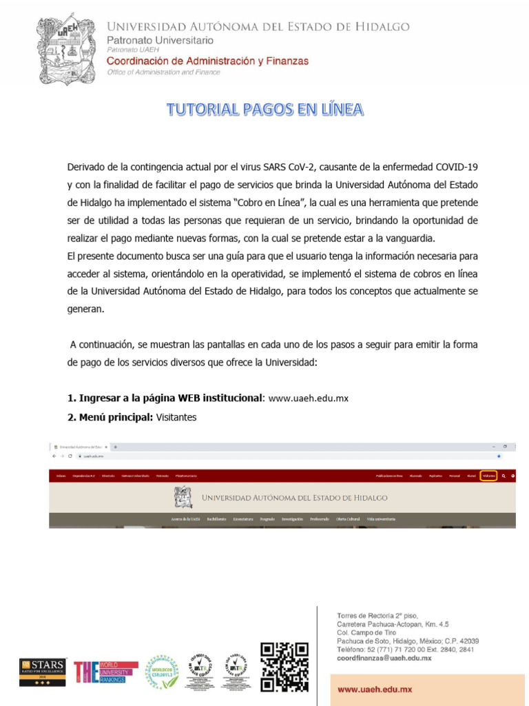 Tutorial Pagos Linea | PDF