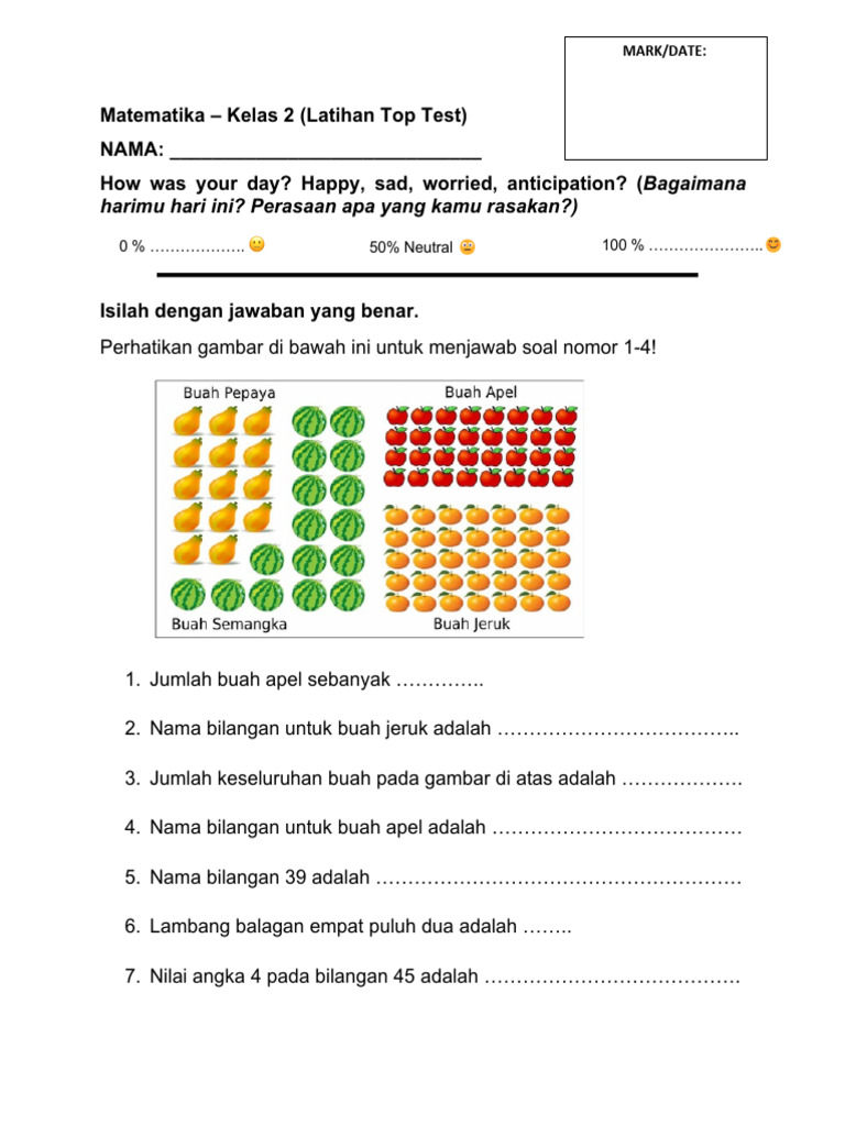 2 Rangkap Matematika Kelas. | PDF