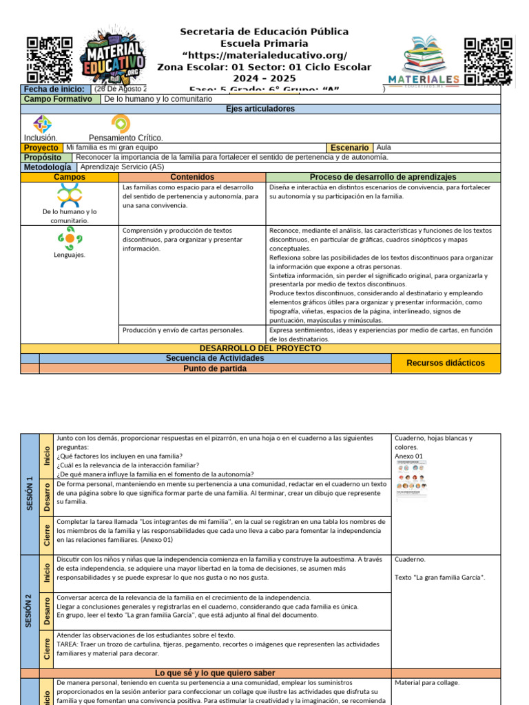 Secretaria de Educación Pública Escuela Primaria Zona Escolar: 01 ...