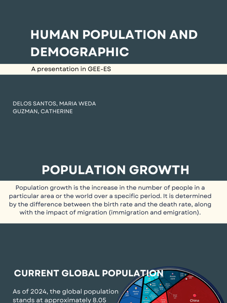 Human Population and Demographic Presentation | PDF