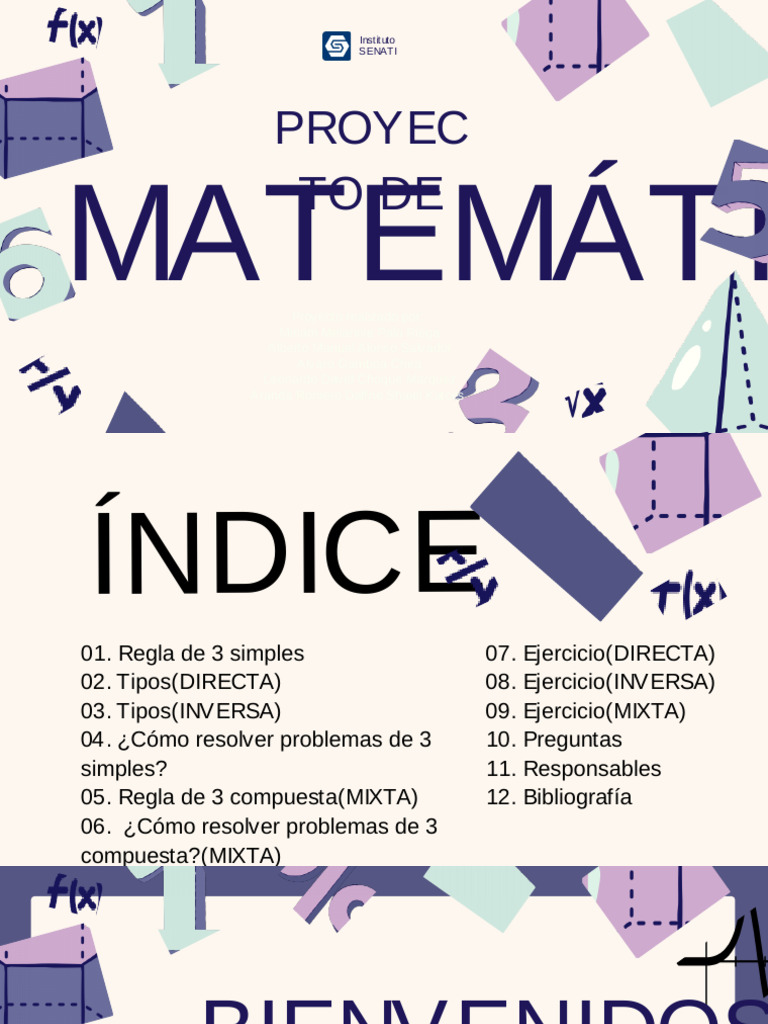 Presentación Proyecto Matemática | PDF