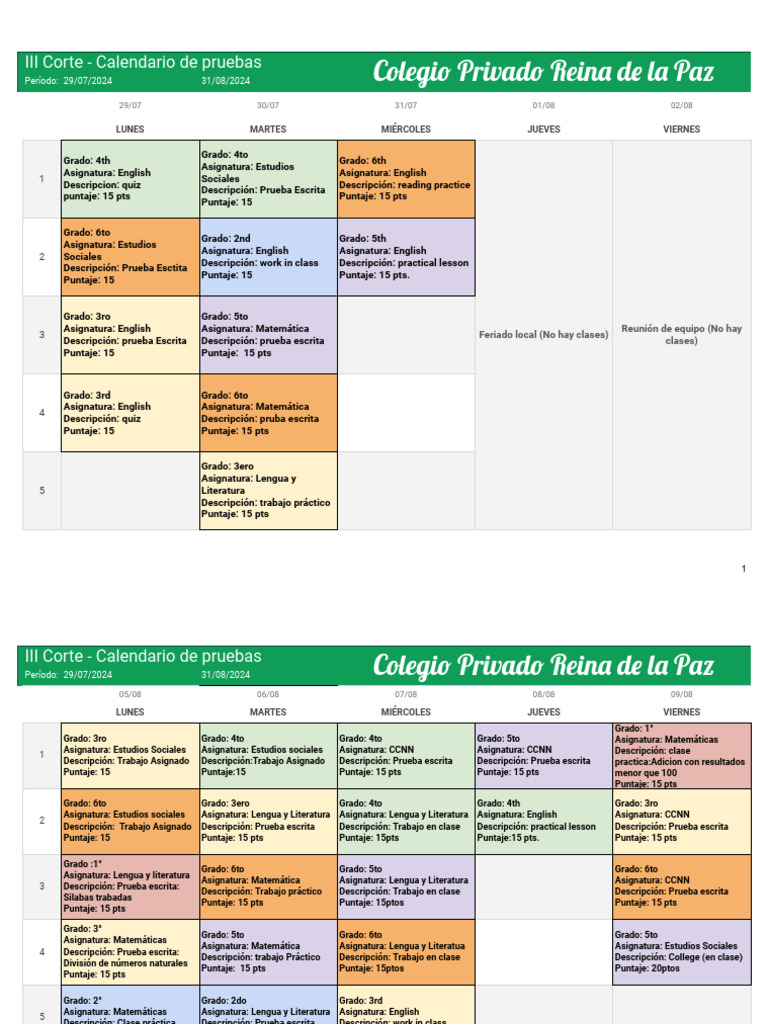 Puebas III Primaria | PDF