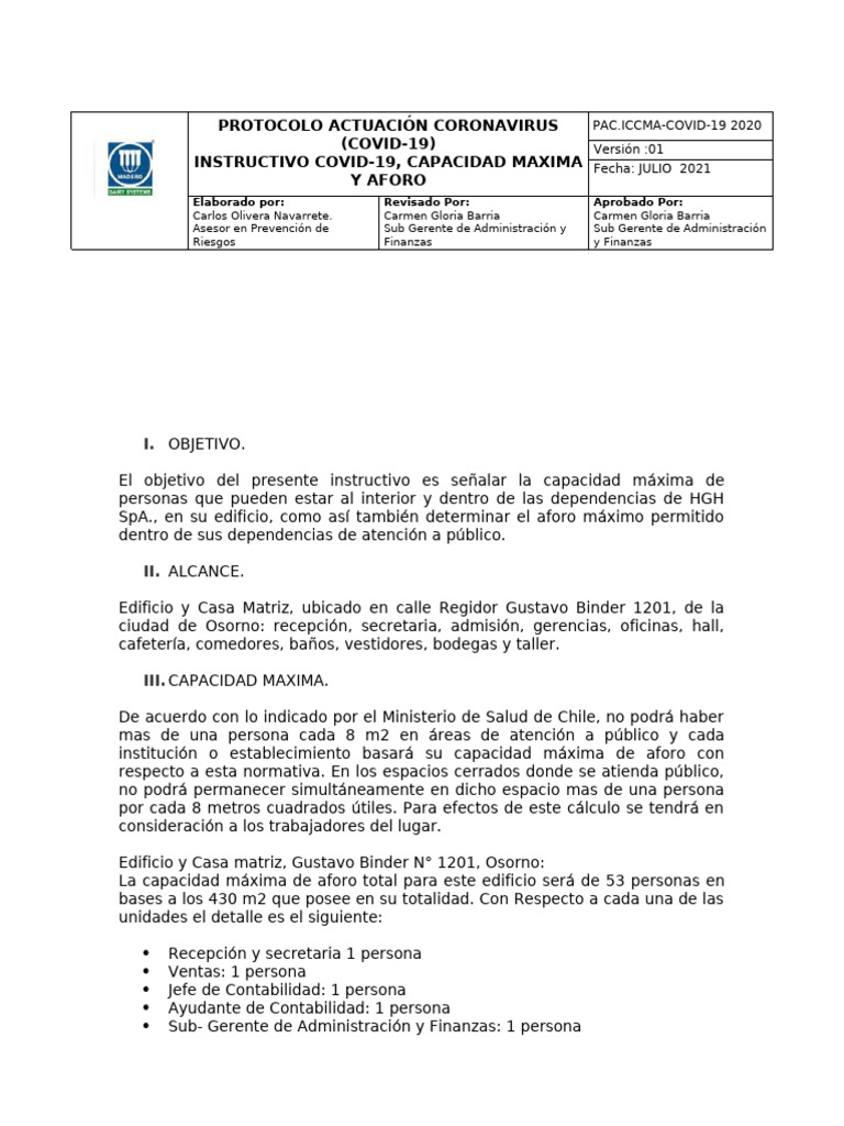 Instructivo de Capacidad Máxima HGH | PDF | Ventilación (Arquitectura ...