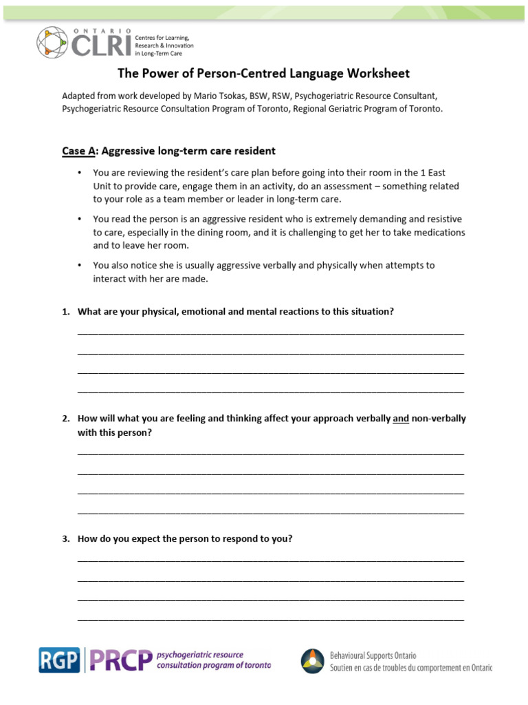 The-Power-of-Person-Centred-Language-Worksheet-v1 | PDF