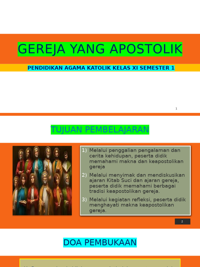 11 Gereja Yang Apostolik | PDF