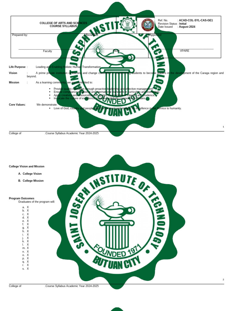 Pathfit 3 Syllabus REVISED | PDF
