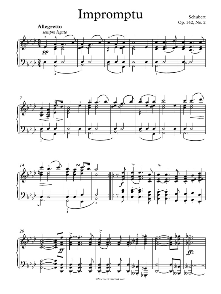 Impromptu Schubert | PDF