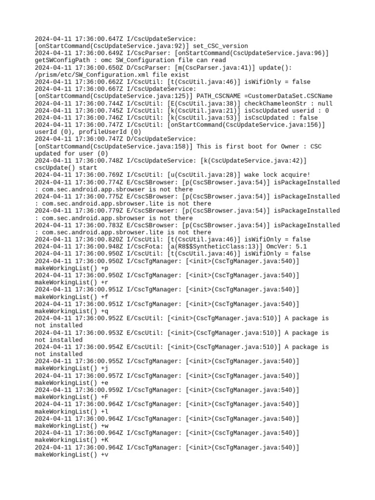 csc_update_log | PDF