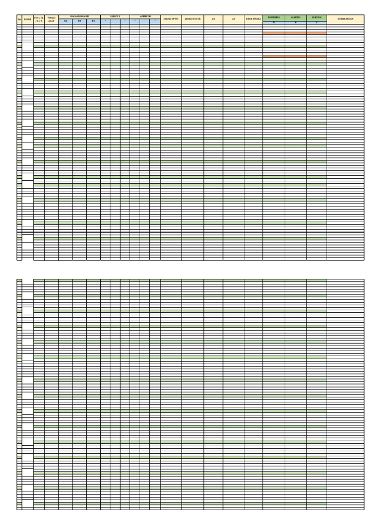 Data Ukur Manual | PDF