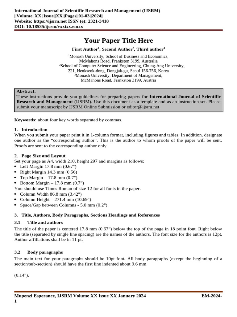 Ijsrmtemplate | PDF