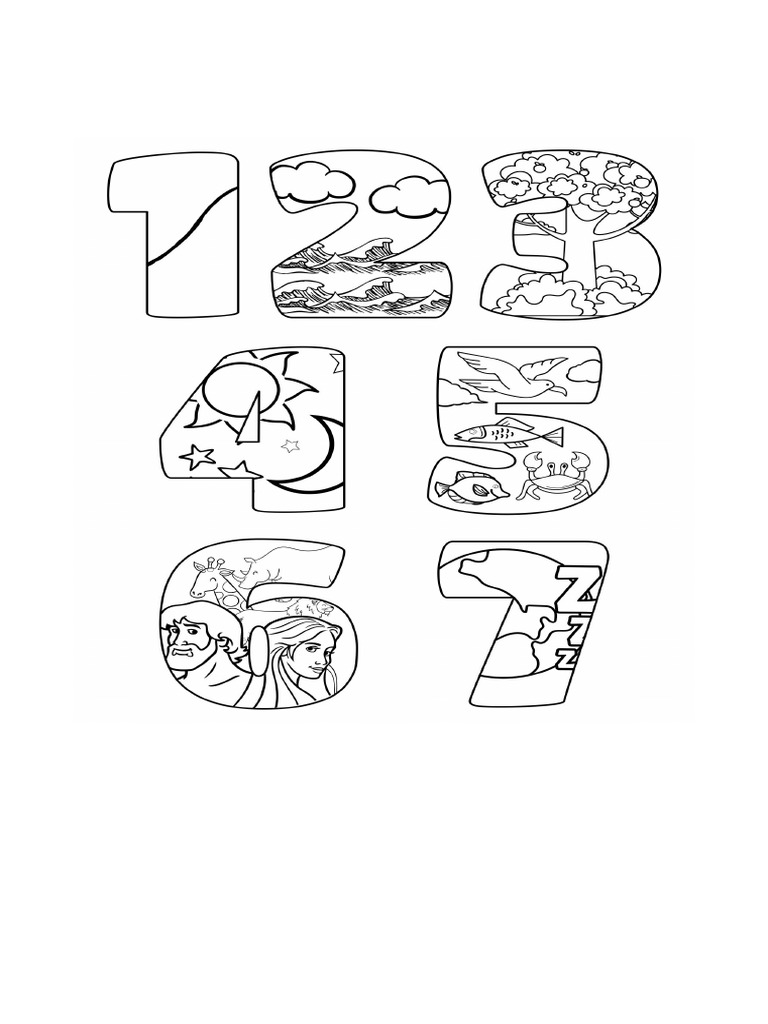 Days of Creation Coloring Pages For Kids - 318891.jpg | PDF