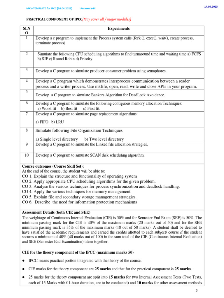Operating Systems Lab | PDF