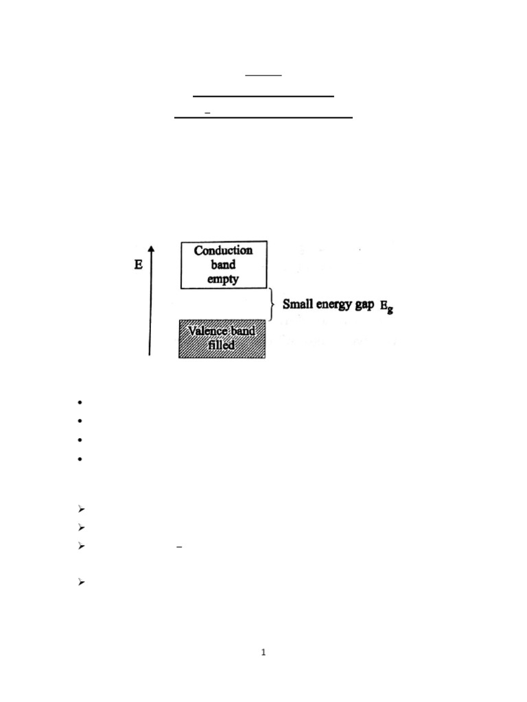 Unit - 1 Semiconductor | PDF