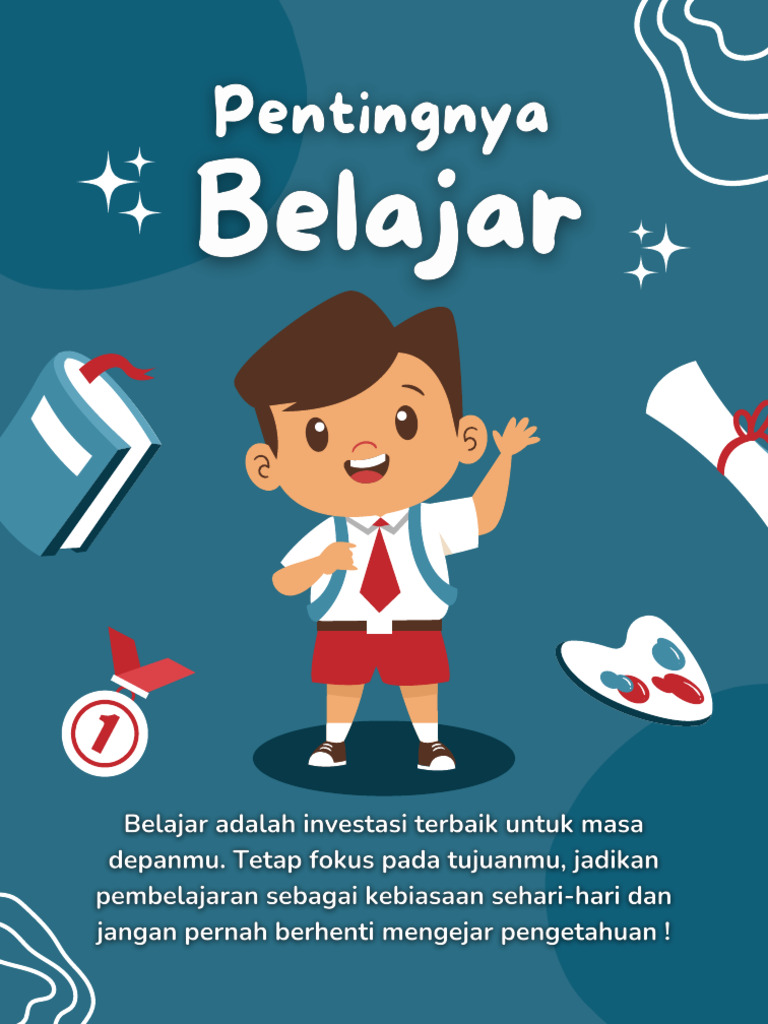 Pentingnya Belajar Poster Sekolah | PDF
