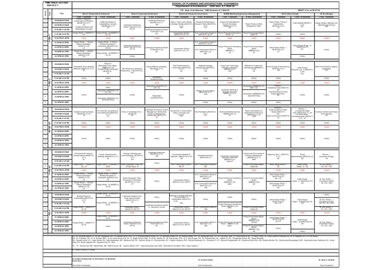 PG Timetable A.Y 2024-25 26-07-2024 | PDF