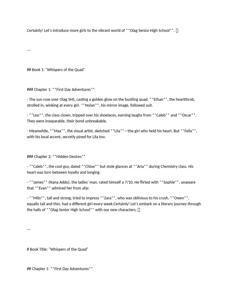 Olag Shs Fiction Plan | PDF