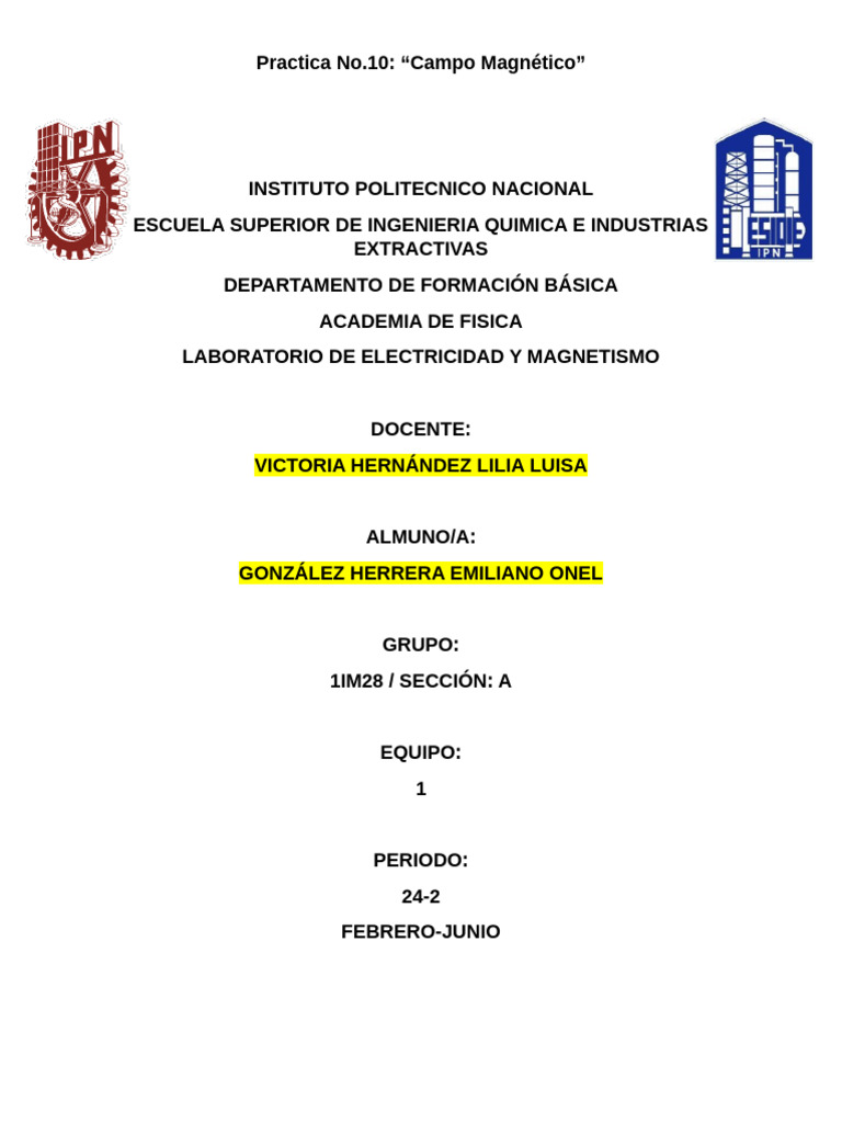 Instituto Politecnico Naciona1 | PDF