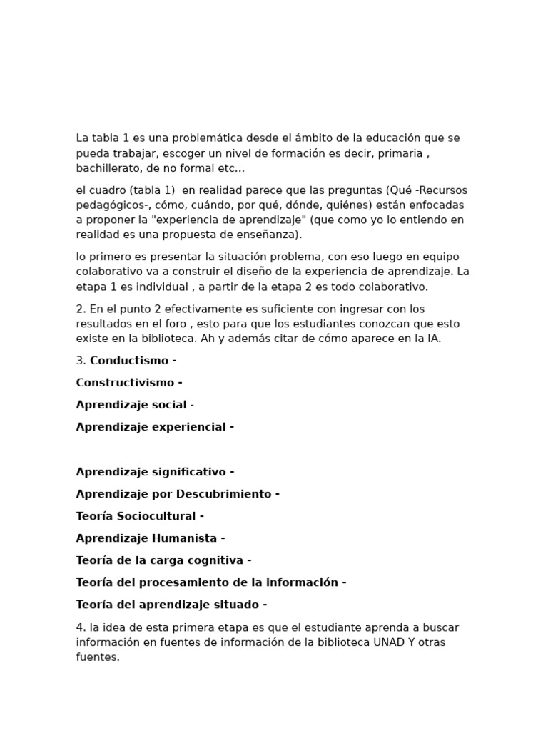 Tabla 1 Ejemplos y Otros Puntos | PDF