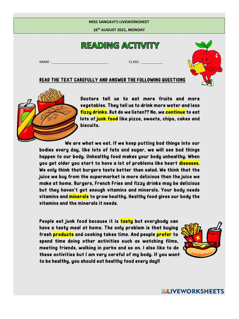 Reading Comprehension For Teens | PDF