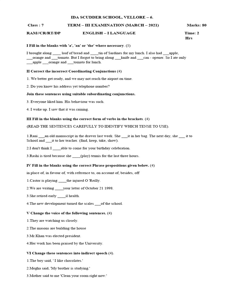 7th ENG LANG DP | PDF