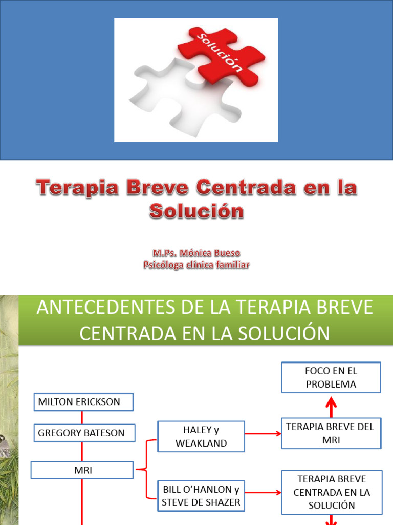 Terapia Breve Centrada en La Solución | PDF