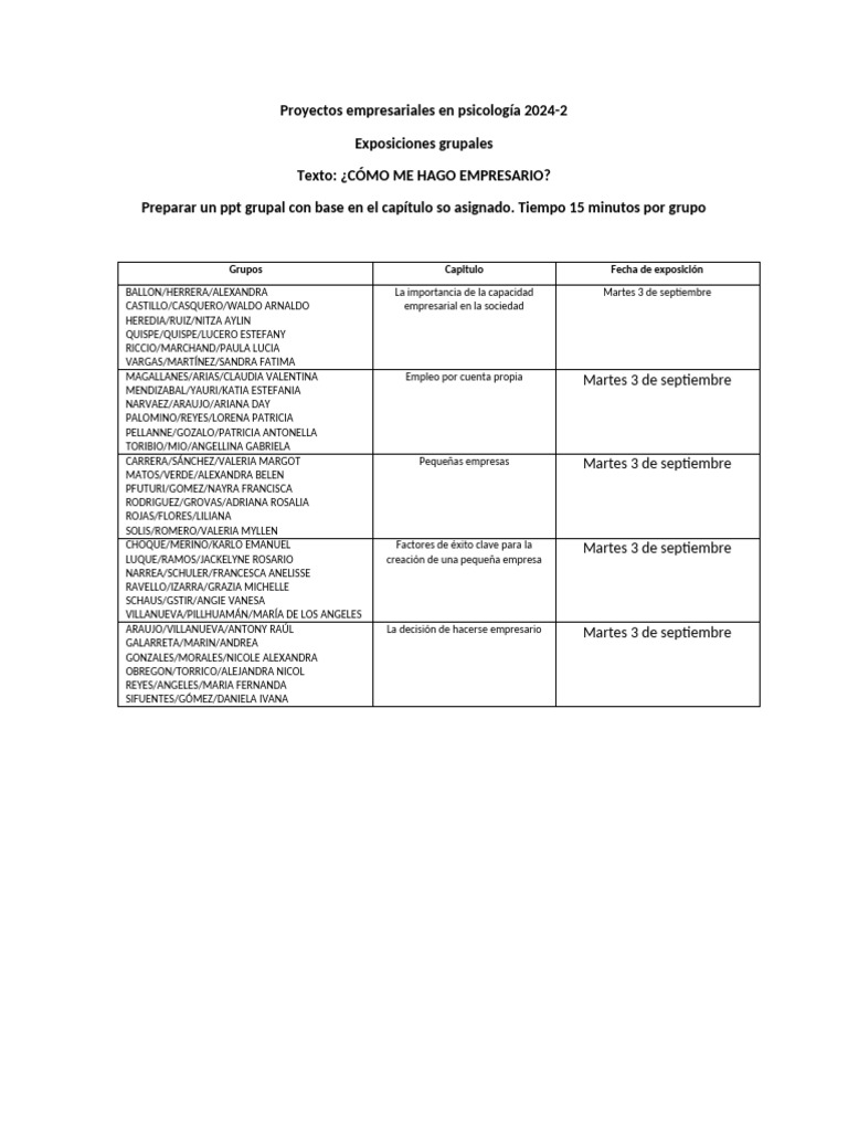 Exposiciones 2023-2 Capitulos | PDF