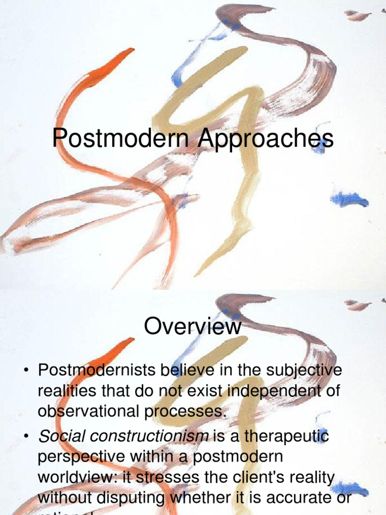 Postmodern counseling Approaches | Psychotherapy | Postmodernism