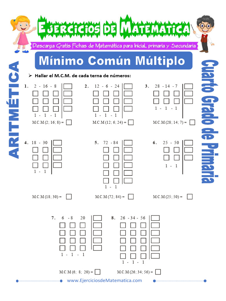 Ejercicio de MCM | PDF