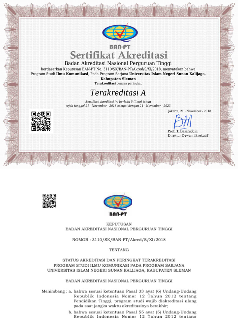 Akreditasi Ikom BAN PT Terakreditasi A-Halaman - Compressed-Dikompresi-Dikompresi 3 | PDF