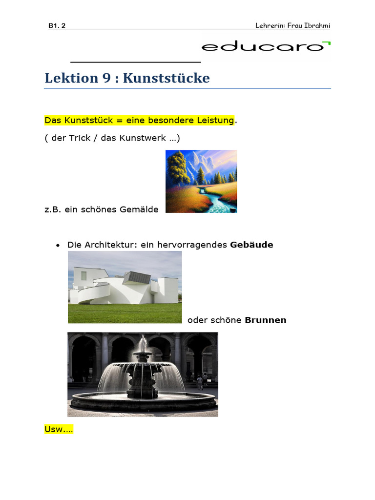 Lektion 9 | PDF