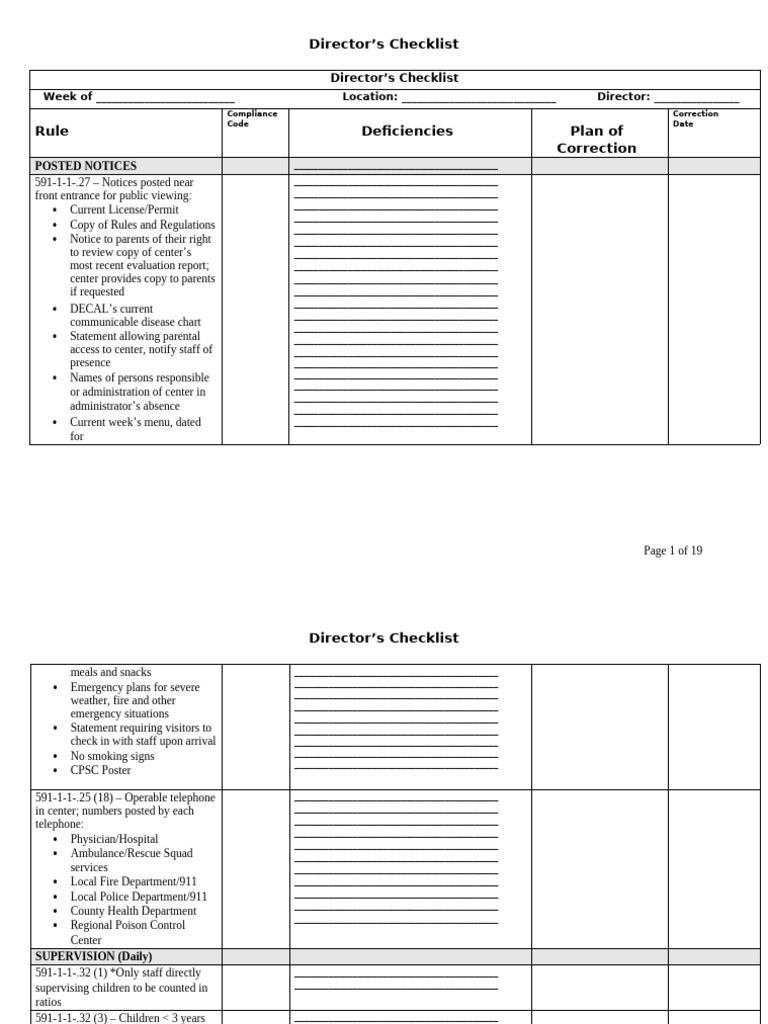 Director Checklist (2) | PDF