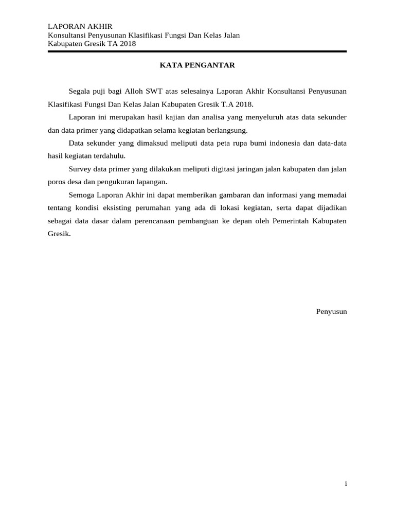 Klasifikasi Fungsi & Kelas Jalan | PDF