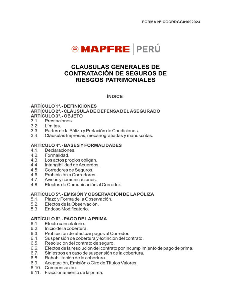 Cgc-Seguros Patrimoniales | PDF