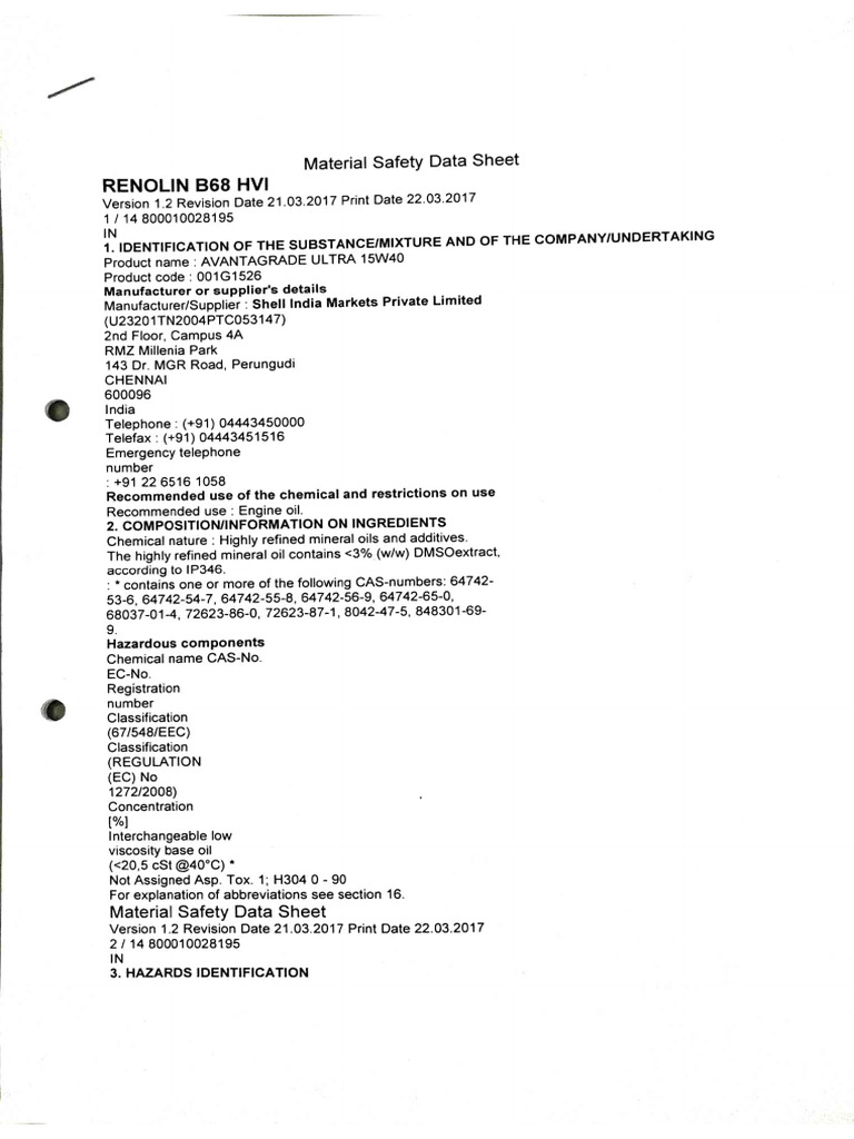 Renolin B 68 HVI | PDF