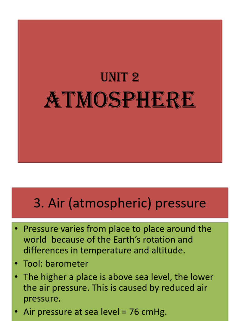 Air Pressure Winds | PDF