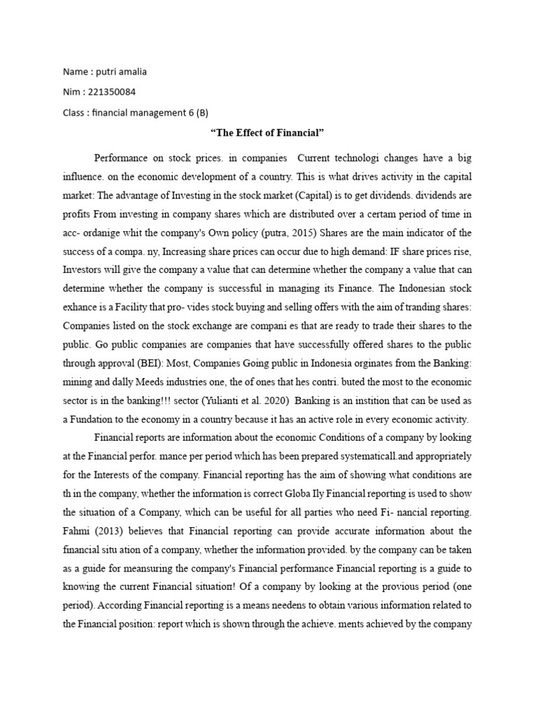 PUTRI AMALIA FINAL ASSIGNMENT | PDF