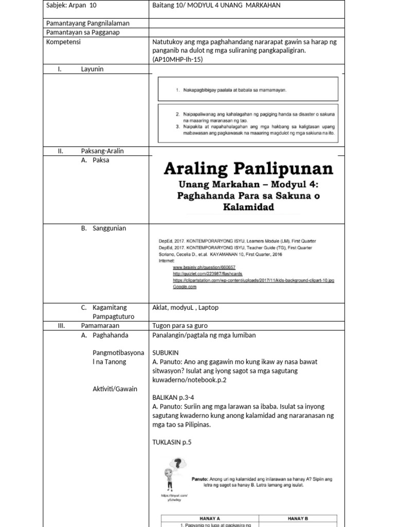 ARPAN 10 DLL MODYUL 4 | PDF