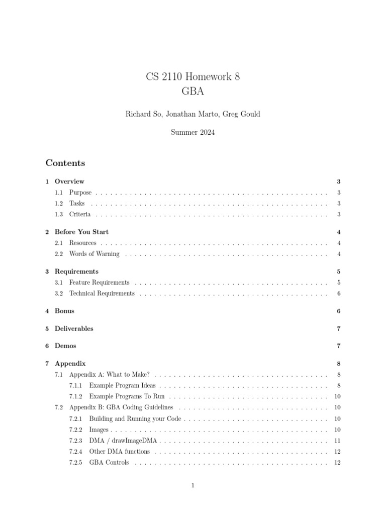 CS2110 HW08 Question File | PDF