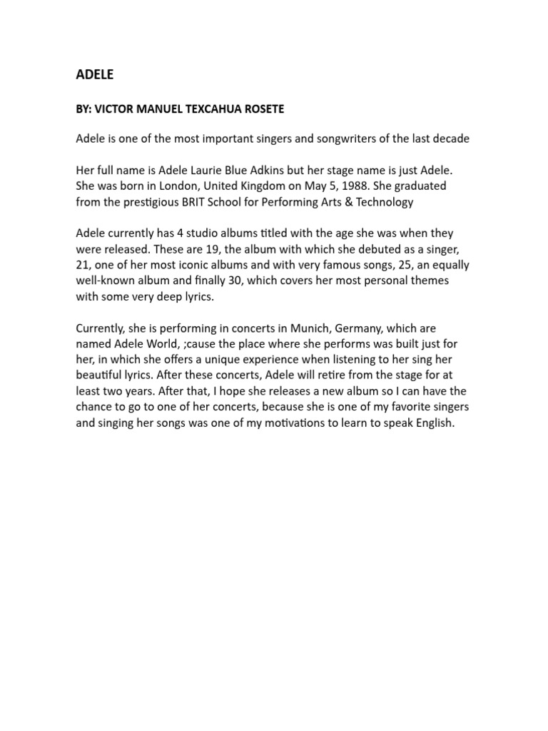 Adele | PDF