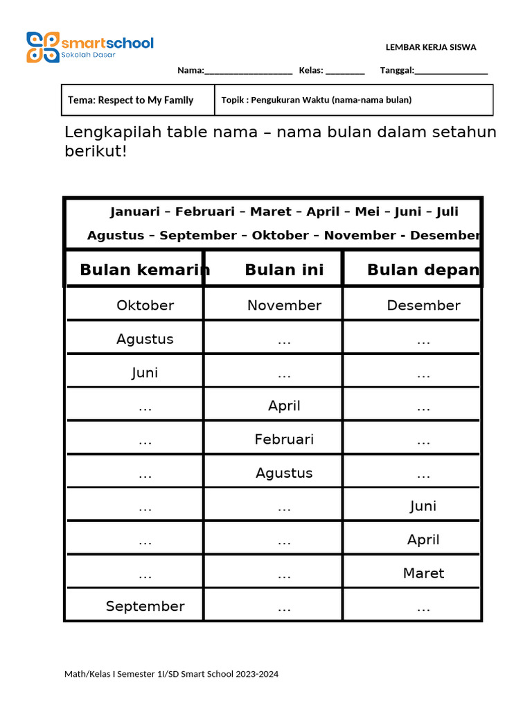 Nama Bulan | PDF