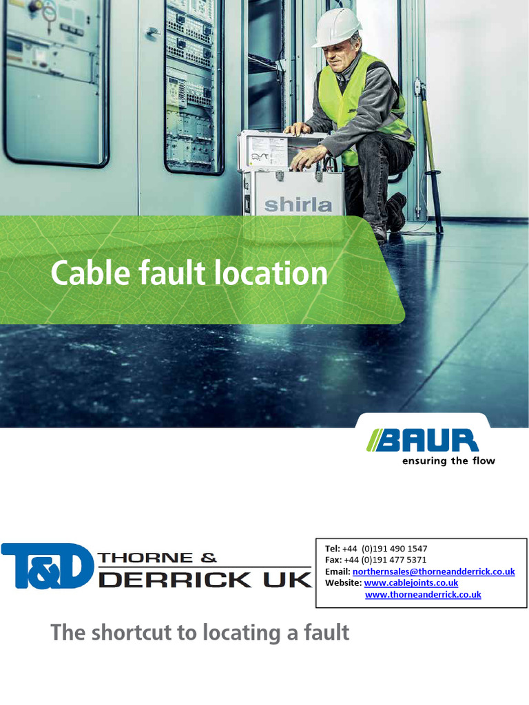 Baur - Cable Fault Locators and Location Specialists LV MV HV Cables ...
