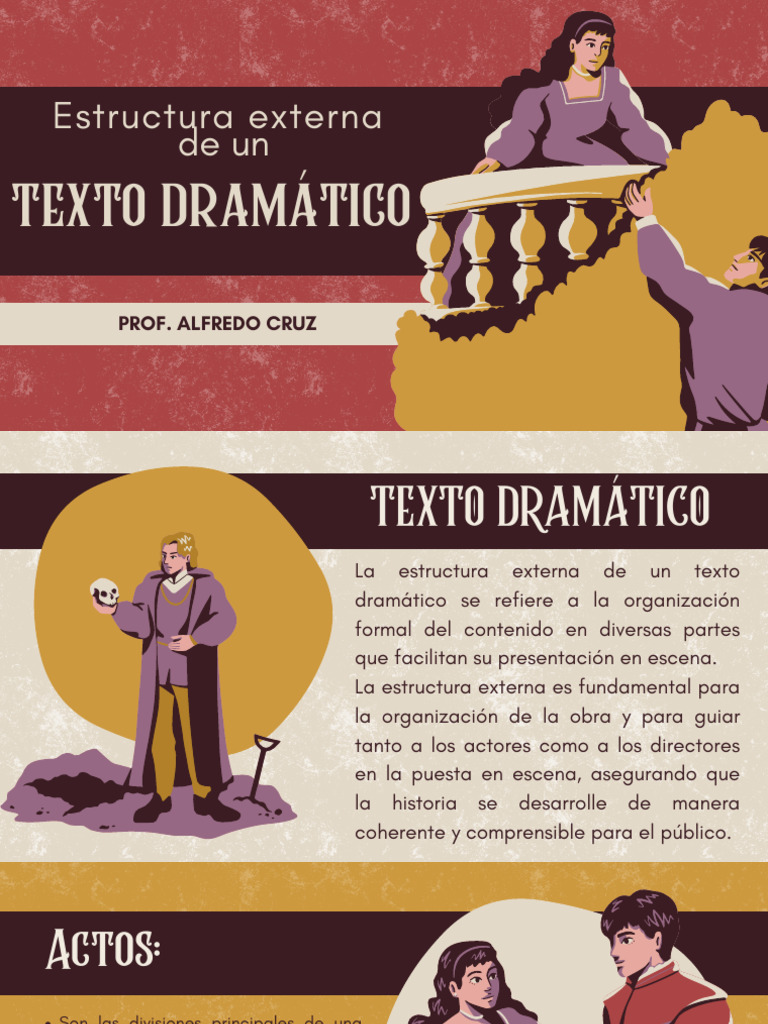 Estructura Texto Dramático | PDF