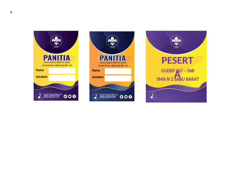 Name Tag Pramuka 1 Word | PDF