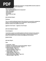 Economics Project On Government Budget - Class 12 CBSE PDF | PDF