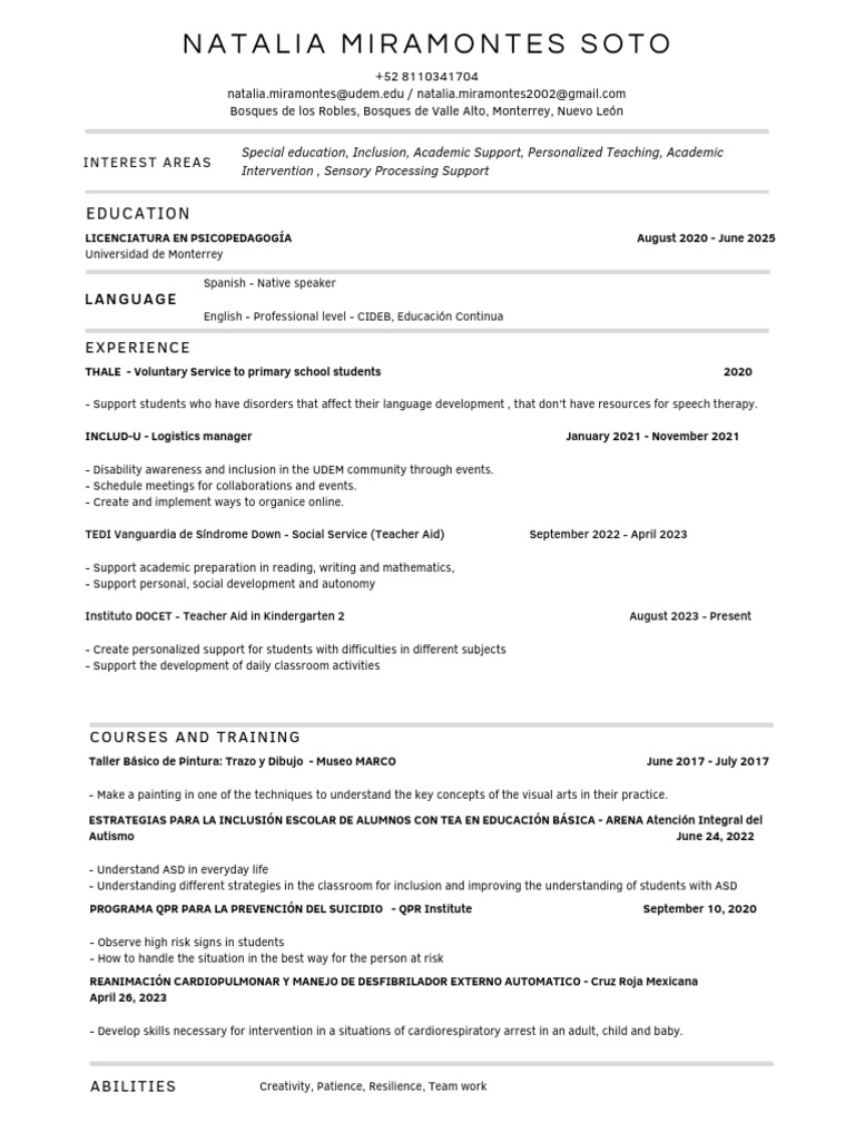 English CV | PDF
